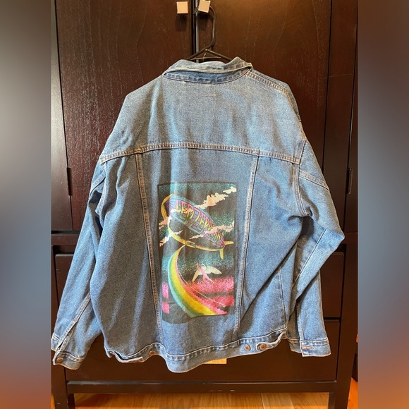 Jackets & Coats | Vintage Led Zeppelin Denim Jacket | Poshmark